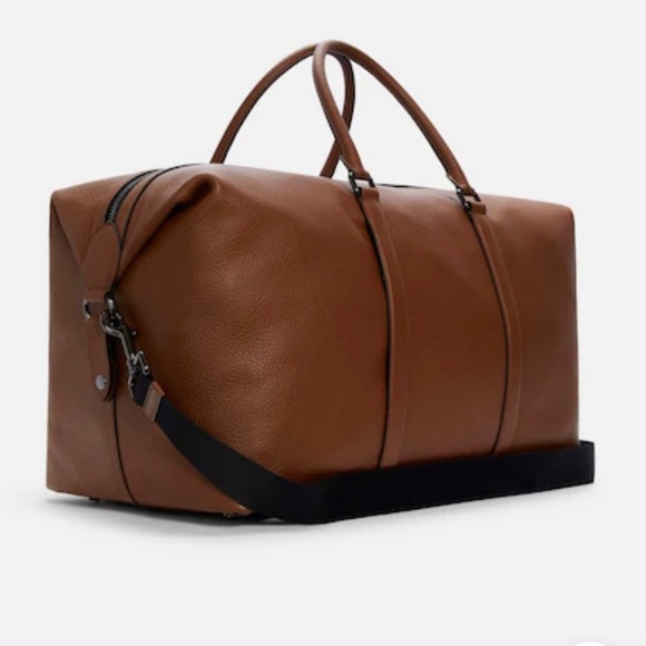 Coach | Bags | Coach Trekker 52 Unisex Leather Duffle Bag Black | Poshmark